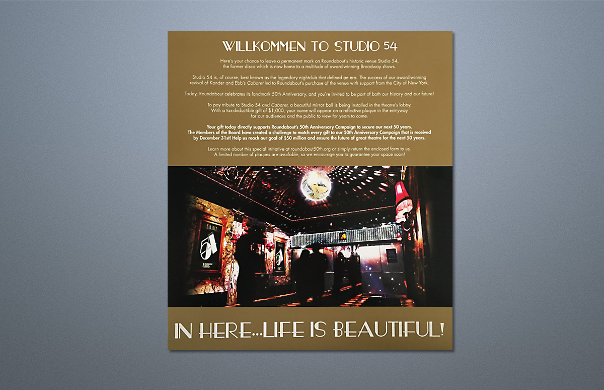 Roundabout Theatre - Benchmark Graphics, LTD